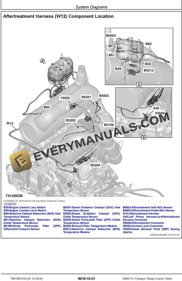 John Deere 1050K PL Pipelayer Ready Crawler Dozer Operation Test Manual ...