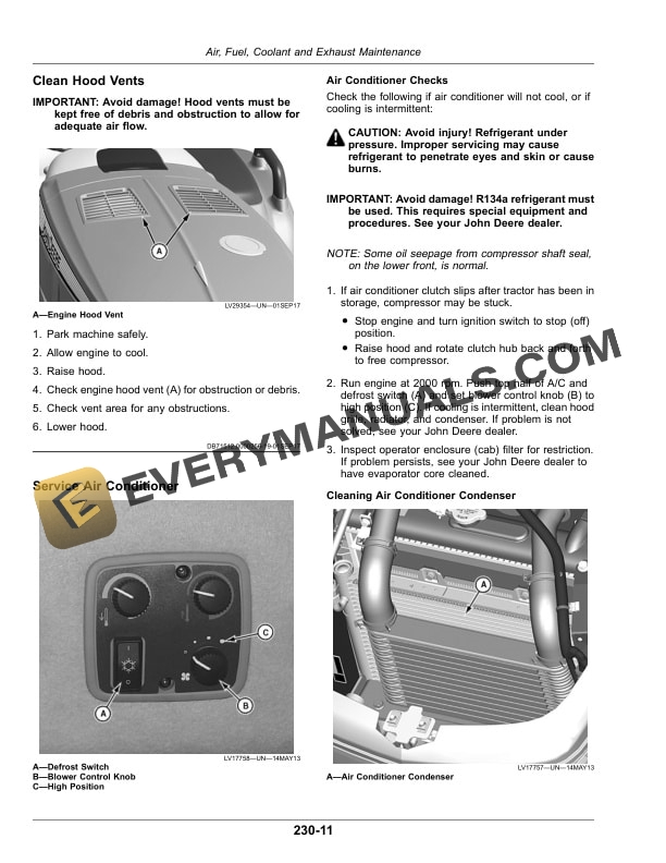 John Deere 3033r, 3039r, 3046r Tractors Operator Manuals OMTR135280