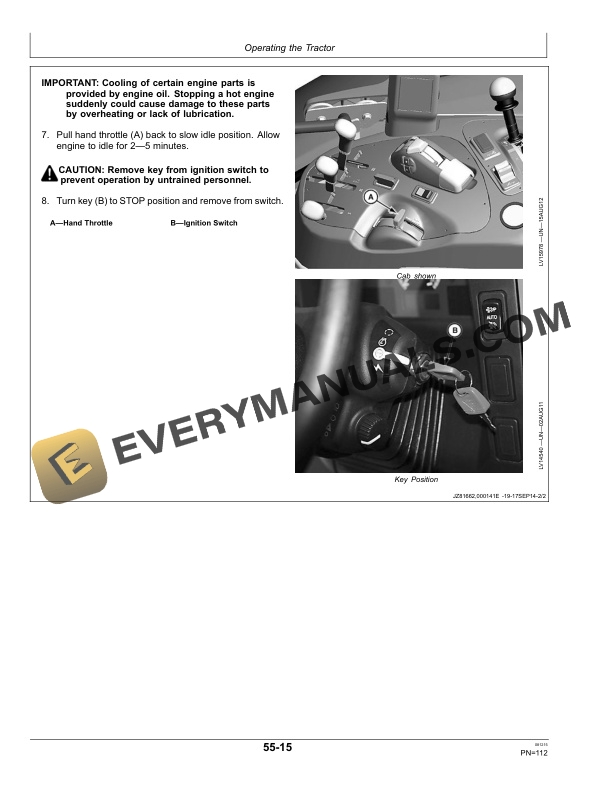 John Deere 5075m, 5085m, 5100m And 5115m (stage Iiib) Tractors Operator Manuals OMSU44892