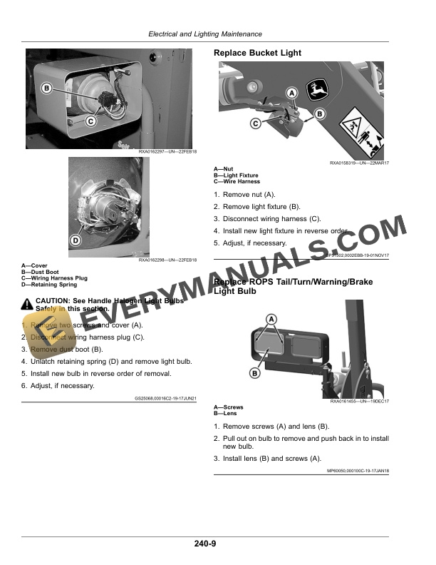 John Deere 5100ML, 5115ML, and 5125ML (FT4) Tractor Operator Manual OMSU64465