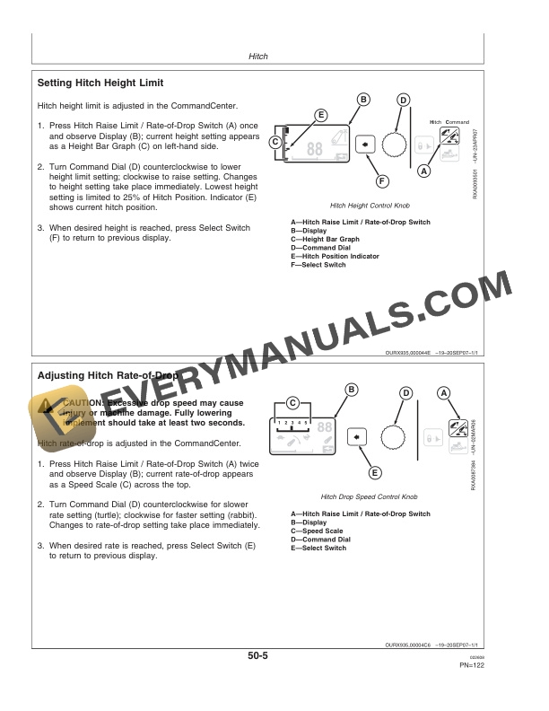 John Deere 8230T, 8330T and 8430T Tractor Operator Manual OMAR229550