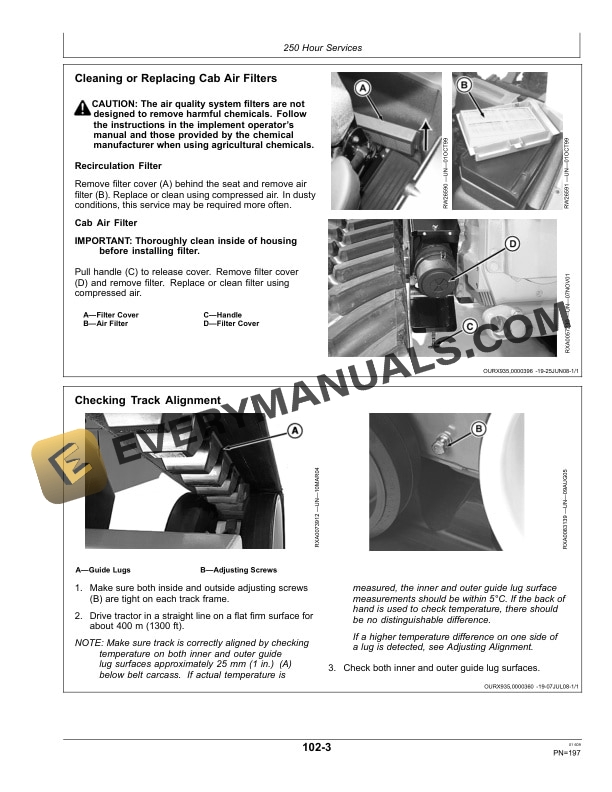 John Deere 8230t 8330t 8430t Tractors Operator Manuals OMAR287622