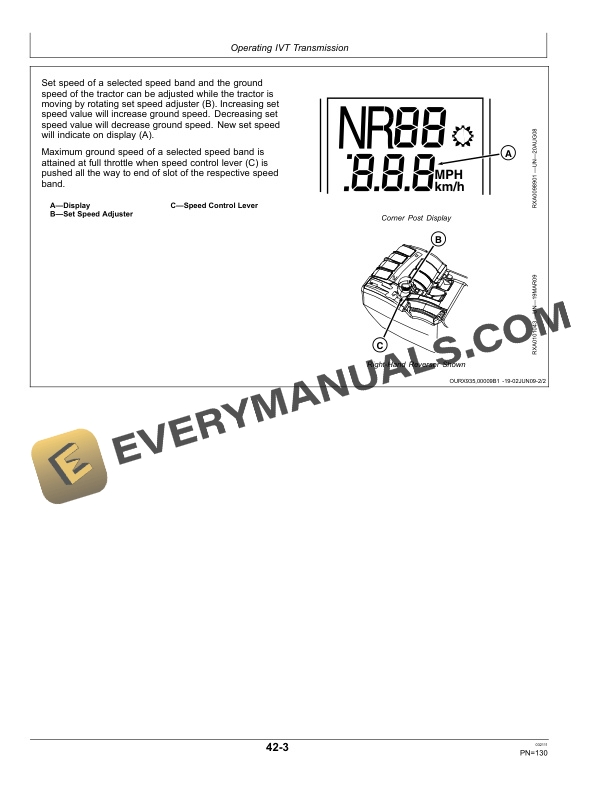 John Deere 8295rt, 8320rt, And 8345rt Tractors Operator Manuals OMAR276067