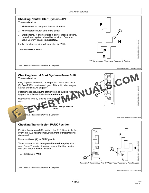 John Deere 8295rt, 8320rt, And 8345rt Tractors Operator Manuals OMAR276067