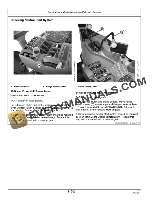 John Deere 9410r, 9460r, 9510r And 9560r Tractors Operator Manuals ...