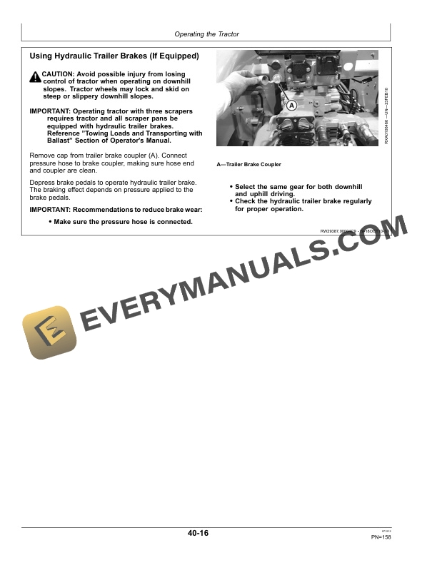 John Deere 9460rt, 9510rt And 9560rt Tractors Operator Manuals OMRE346326