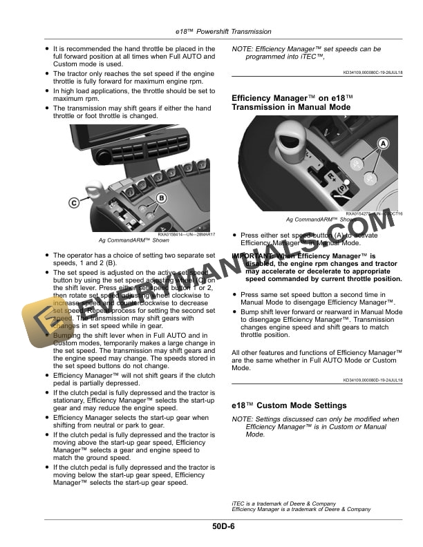 John Deere 9rx Tractors Operator Manuals OMRE592491