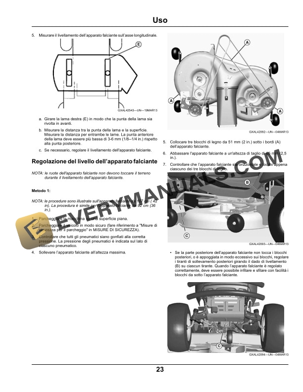 John Deere X135R, X155R Tractors Operator Manual OMGX25012