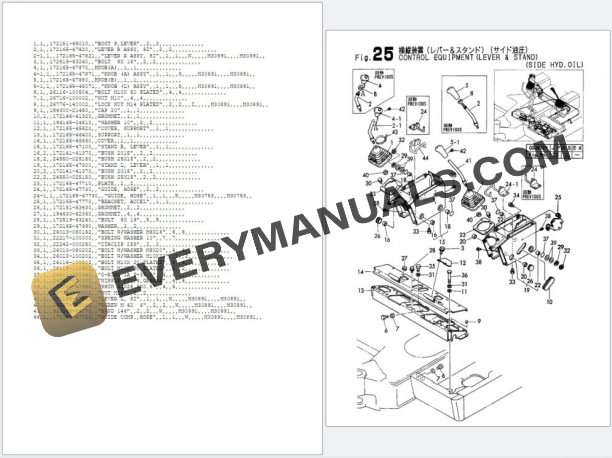 Yanmar B22-P(R) B22-C(R) Crawler Backhoe Parts Manual PDF