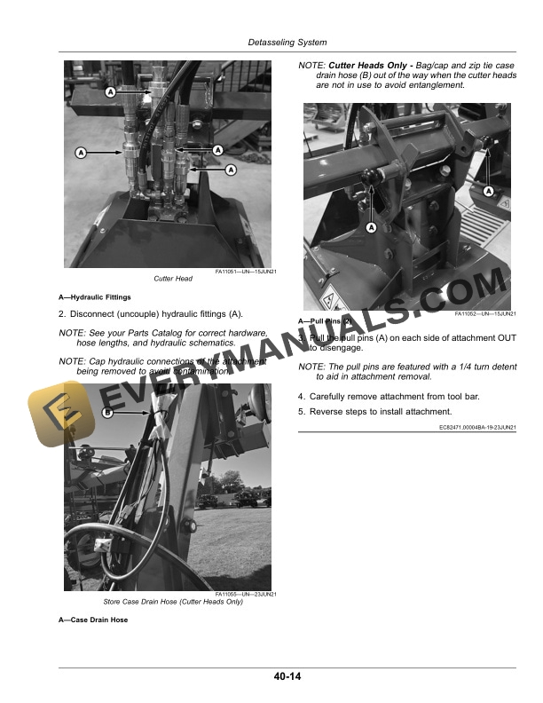 John Deere 204SP Self-Propelled Detasseler Operator Manual OMKK90679