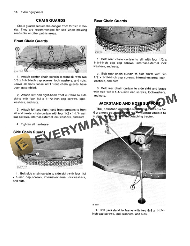 John Deere 205 Gyramor Rotary Cutter Operator Manual OMW21322