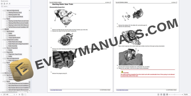 John Deere 3203 Compact Utility Tractor Repair Technical Manual TM1150 PDF