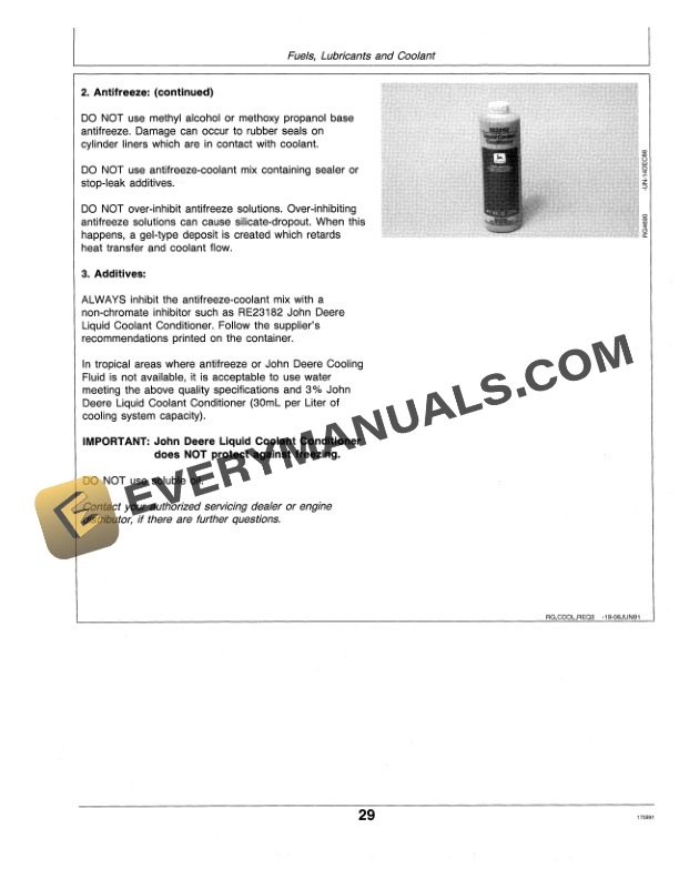 John Deere PowerTech 6466 OEM ENGINES Operator Manual OMRG16146