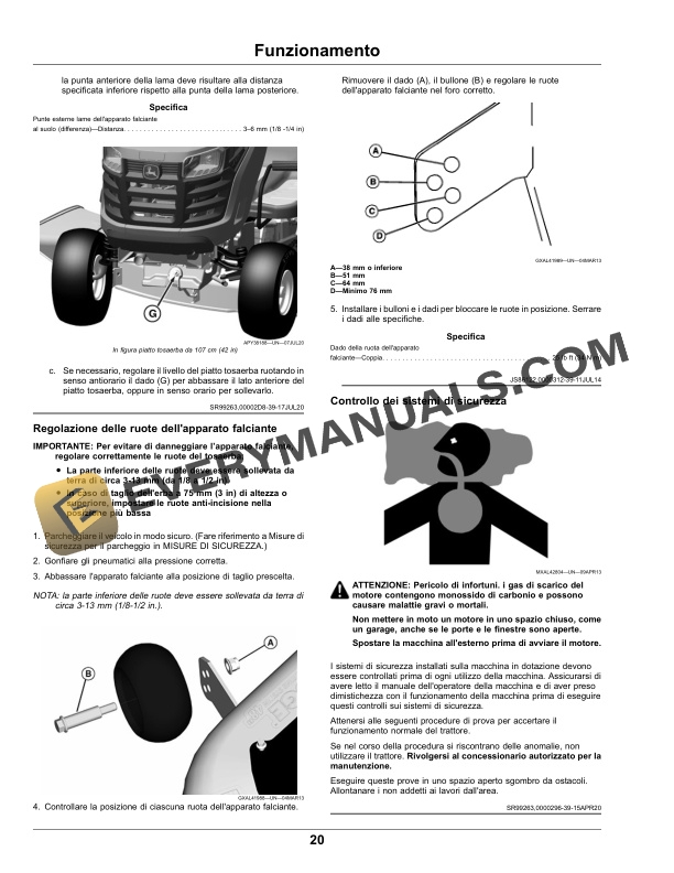 John Deere X107, X127, X167 Lawn Tractors Operator Manual OMUC22596