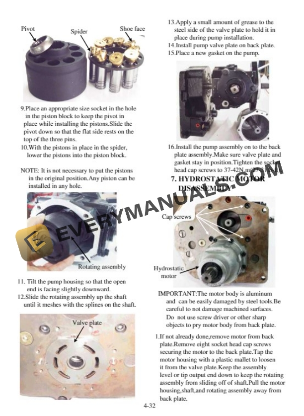 Mahindra Tractor 4010 HST Engine Workshop Service Manual