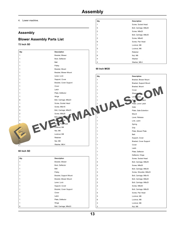John Deere 14-Bushel Dump From Seat Material Collection System Operator ...