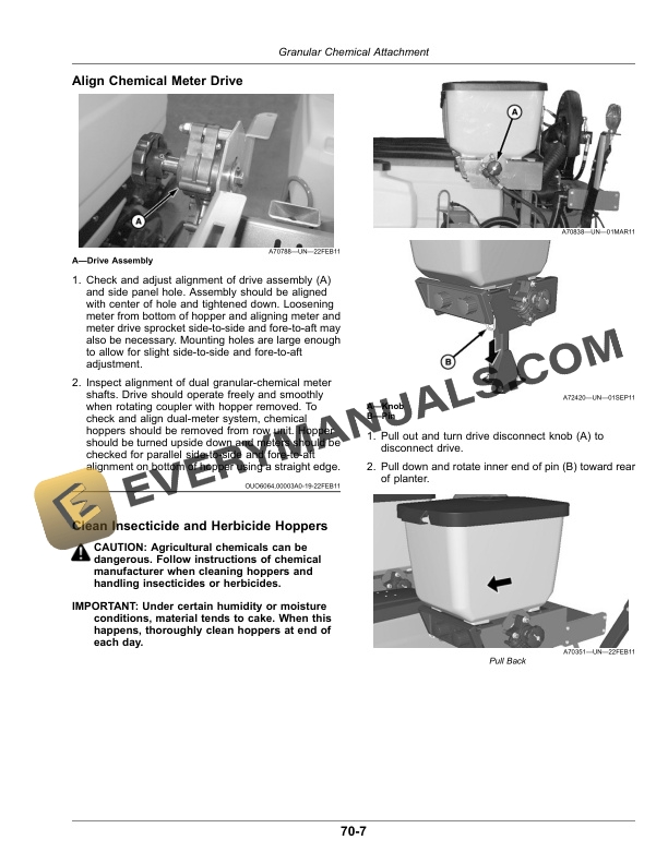 John Deere 1705 6X2 Twin-Row MaxEmerge 5 Planter Operator Manual OMA125959