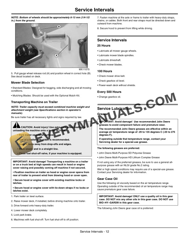 John Deere 48C, 54C, 62C Mower Decks Operator Manual OMM146676