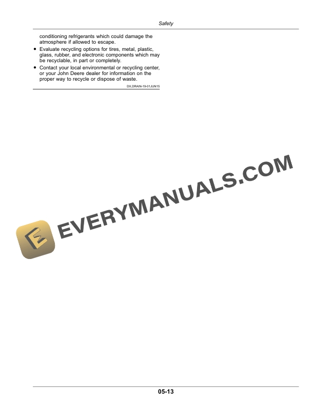 John Deere 512 Loader Operator Manual OMW56384