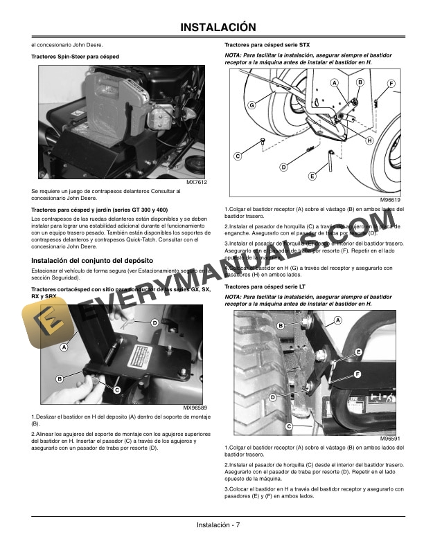 John Deere 7-Bushel Rear Bagger and Power Flow Operator Manual OMM145413