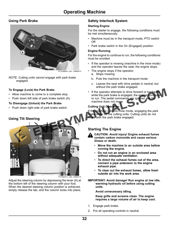 John Deere 9009A TerrainCut Rough Mower Operator Manual OMUC11047