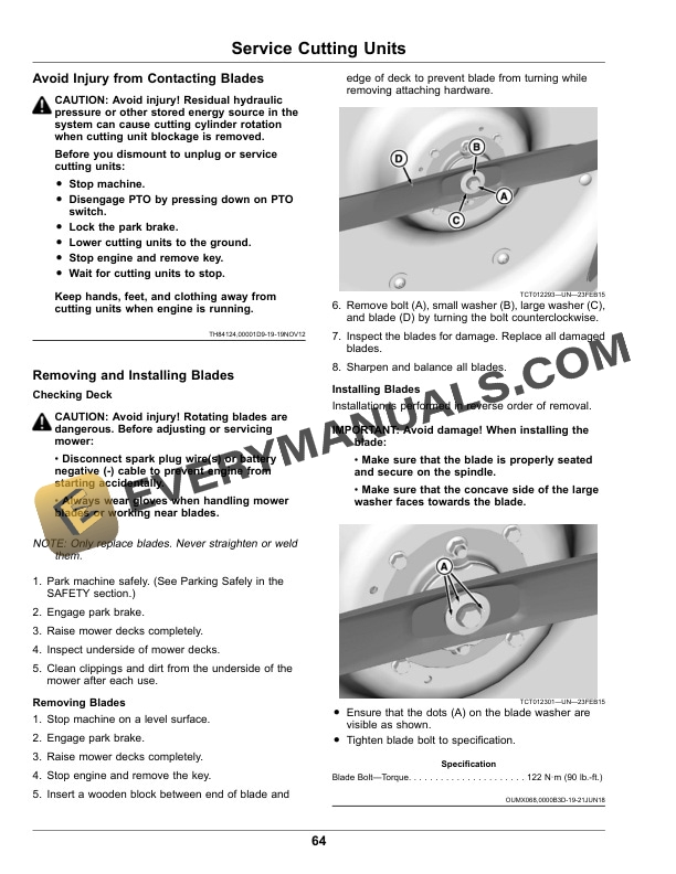 John Deere 9009A TerrainCut Rough Mower Operator Manual OMUC21750