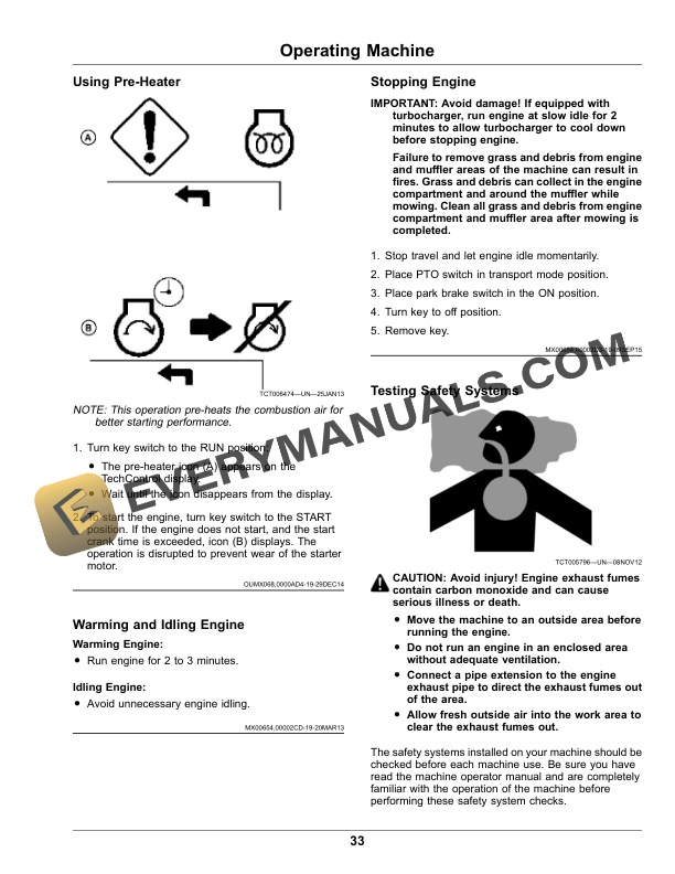 John Deere 9009A TerrainCut Rough Mower Operator Manual OMUC29610