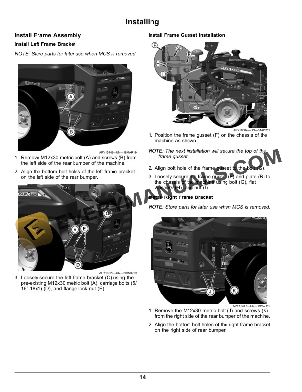 John Deere Blower and 3 Bag Material Collection System Operator Manual ...
