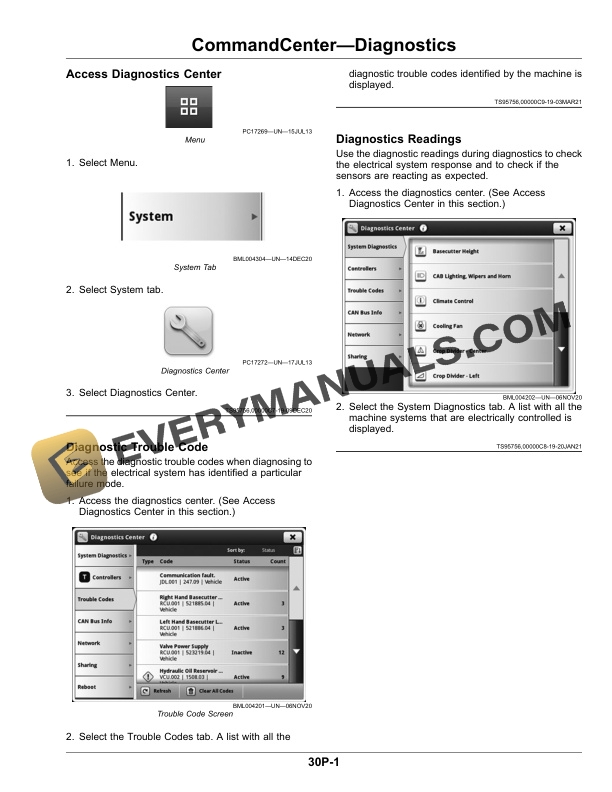 John Deere CH950 and CH960 Sugar Cane Harvesters Operator Manual OMCXT31169