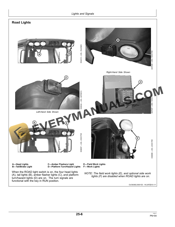 John Deere D450 Self­Propelled Windrower Operator Manual OMFH311647