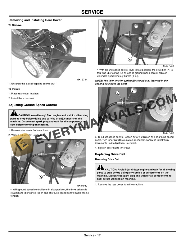 John Deere JS20, JS30, JS40 Walk-Behind Rotary Mowers Operator Manual OMGX22621