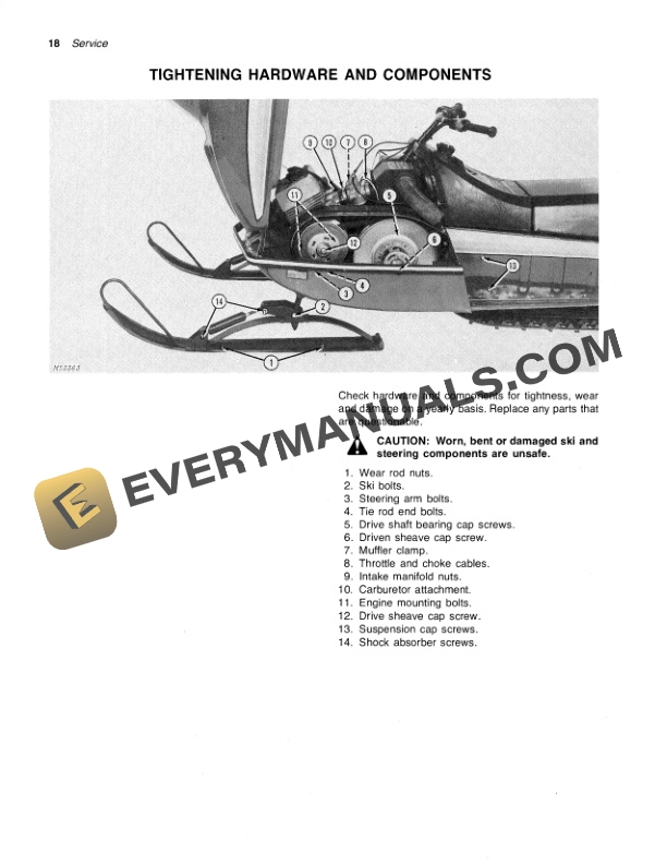 John Deere SPITFIRE Snowmobile Operator Manual OMM68220