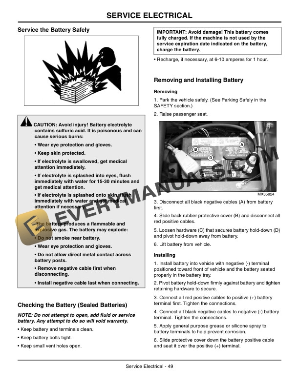 John Deere XUV 850D Gator Utility Vehicle Operator Manual OMM162658