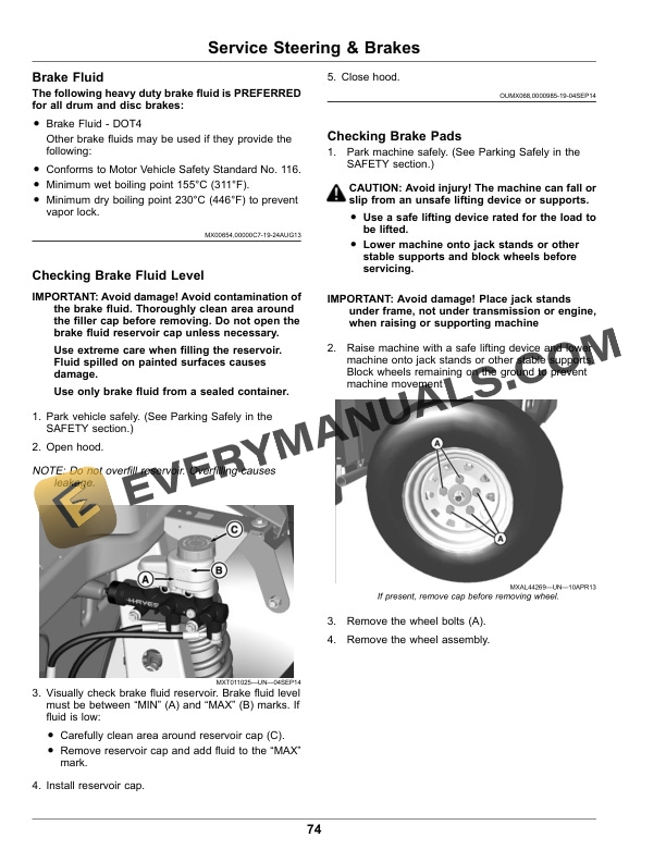 John Deere XUV825E, XUV825M Gator Utility Vehicles Operator Manual ...