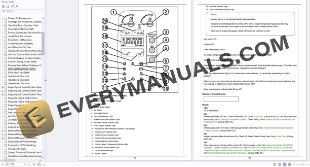 John Deere 330CLC 370C Excavator Operation Test Manual TM1926 PDF