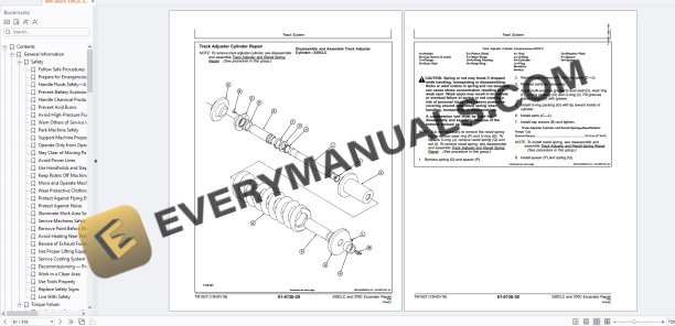 John Deere 330CLC 370C Excavator Repair Technical Manual TM1927 PDF