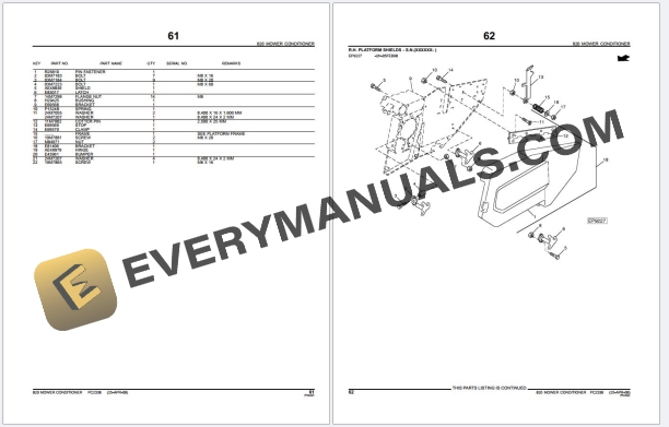 John Deere 820 Mower Conditioner Parts Catalog PC2338 09MAY11 PDF