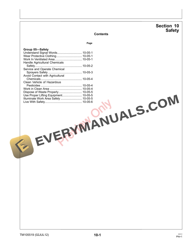 John Deere HD200 and HD300 SelectSpray HD200 (065001-) HD300 (040001 ...