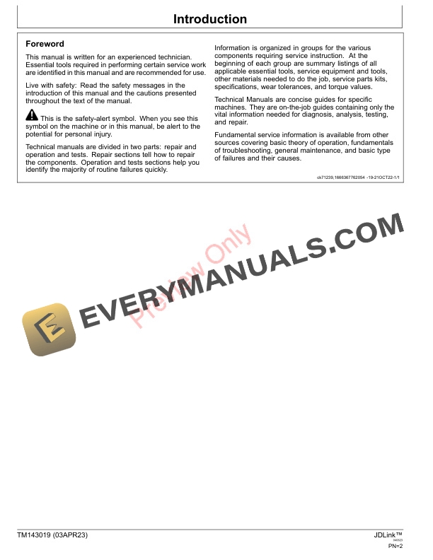 John Deere JDLink Modem - 4G Technical Manual TM143019 03APR23 PDF