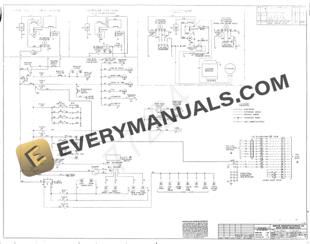 Grove Industrial IND1012 Crane Schematic, Operators, Parts and Service ...