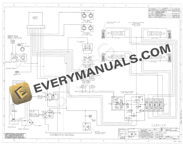 Grove RT522B Crane Schematic, Operators, Parts and Service Manual