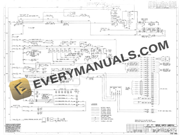 Grove RT58E Crane Schematic, Operator, Parts and Service Manual