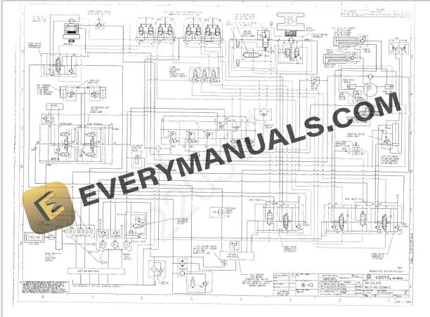 Grove TM9120 Crane Schematic, Operators, Parts and Service Manual