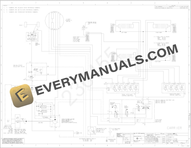 Grove TMS500-2 Crane Schematic, Operator, Parts and Service Manual