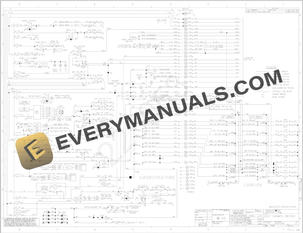 Grove TMS750E Crane Schematic, Operator, Parts and Service Manual