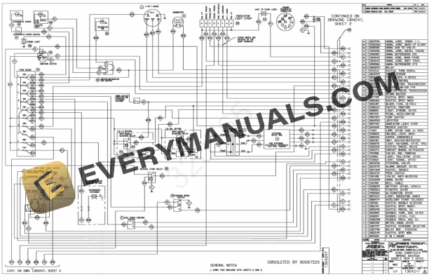 Grove YB4411 Crane Schematic, Operators, Parts and Service Manual