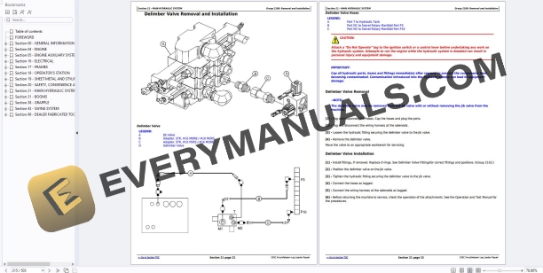 John Deere 335C Knuckleboom Loader Repair Technical Manual TM2293 ...