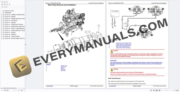 John Deere 335C Knuckleboom Loader Repair Technical Manual TM2293 ...