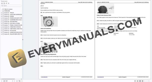 John Deere 790D 790DLC 892DLC Excavator Repair Manual TM1396 23MAR98