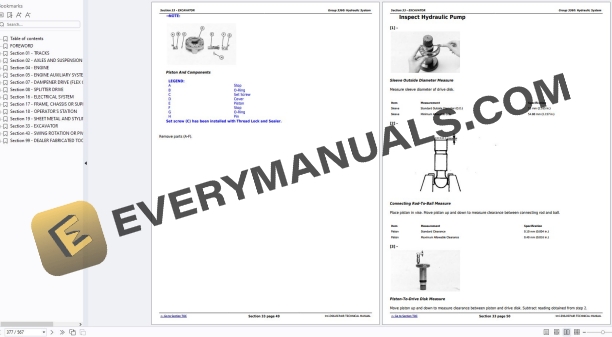 John Deere 790D 790DLC 892DLC Excavator Repair Manual TM1396 23MAR98
